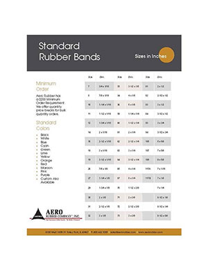Rubber Band Brochures - Aero Rubber Company®, Inc.